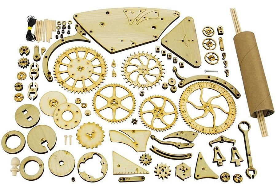 Abong Mechanical Wooden Clock Kit NoveltyStreet